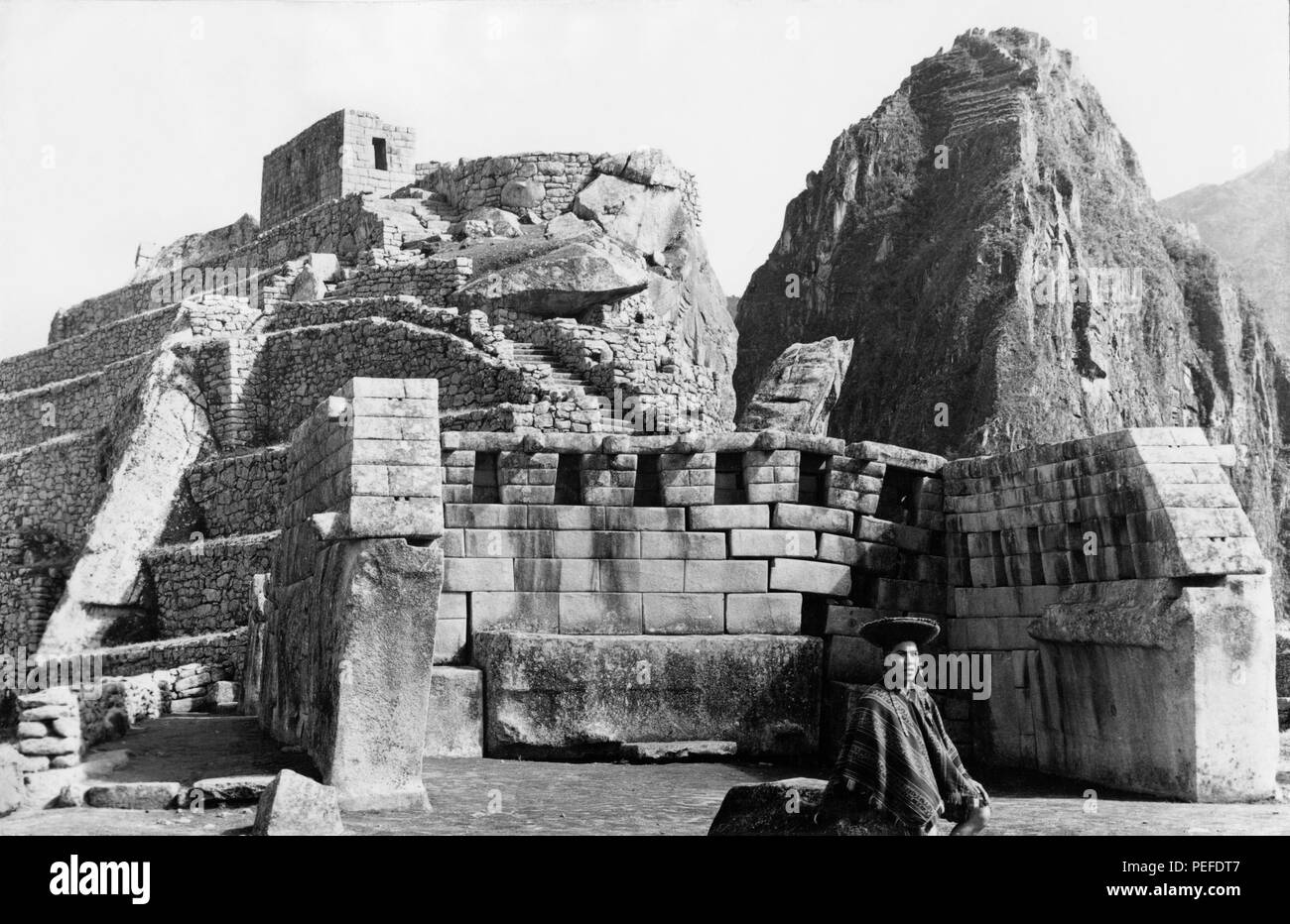 Machu Picchu, Peru, Postcard, 1920 Stock Photo - Alamy