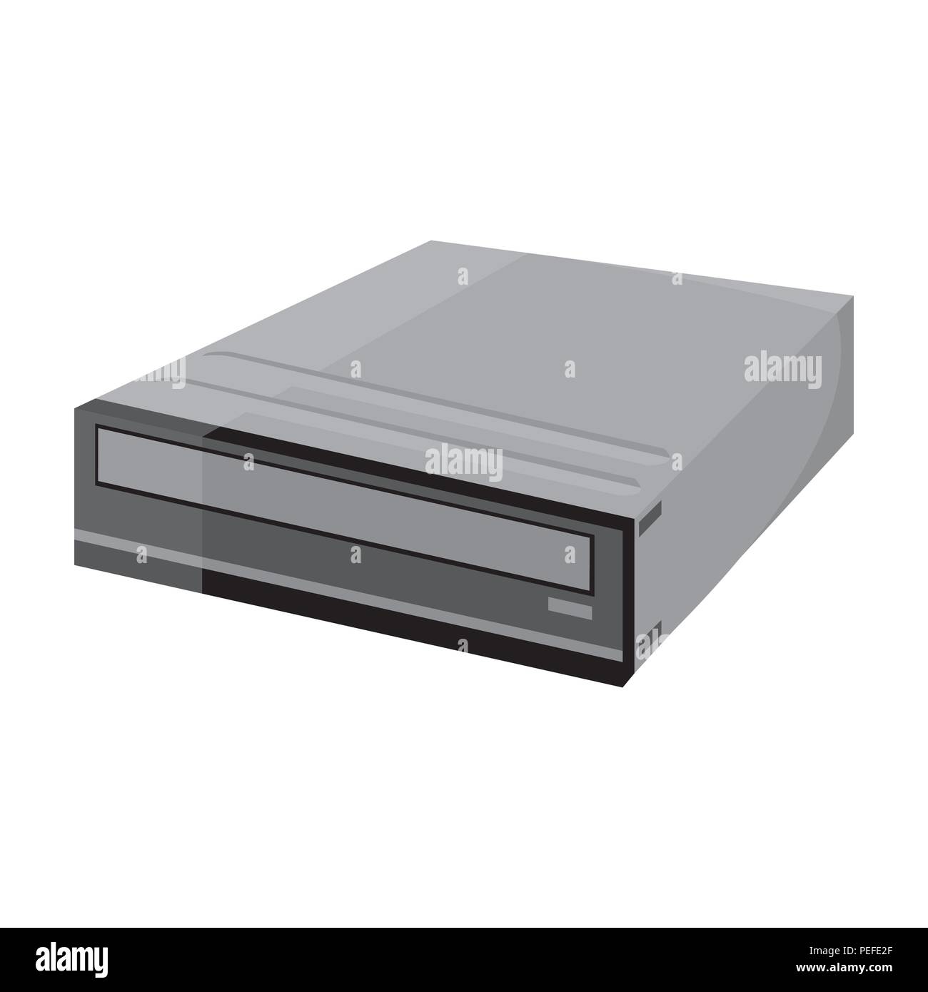 CD-ROM icon in monochrome style isolated on white background. Personal ...