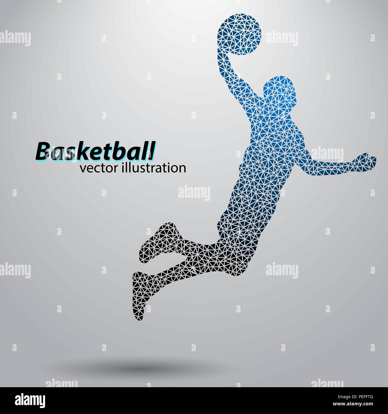 Basketball player triangles Stock Vector Images - Alamy