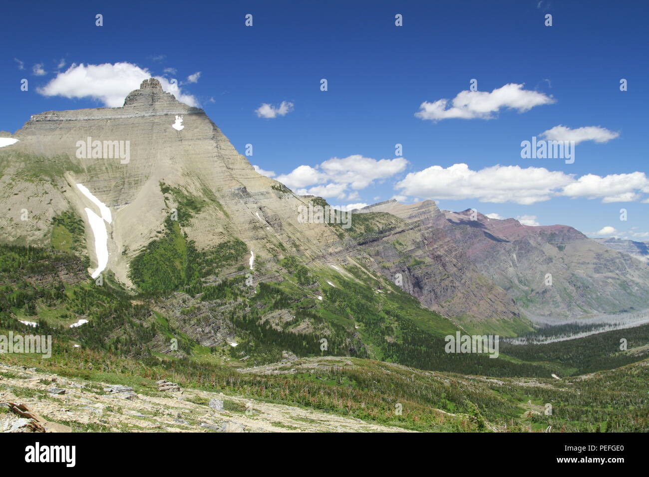 Split Mountain, Glacier National Park, Montana, USA Stock Photo - Alamy
