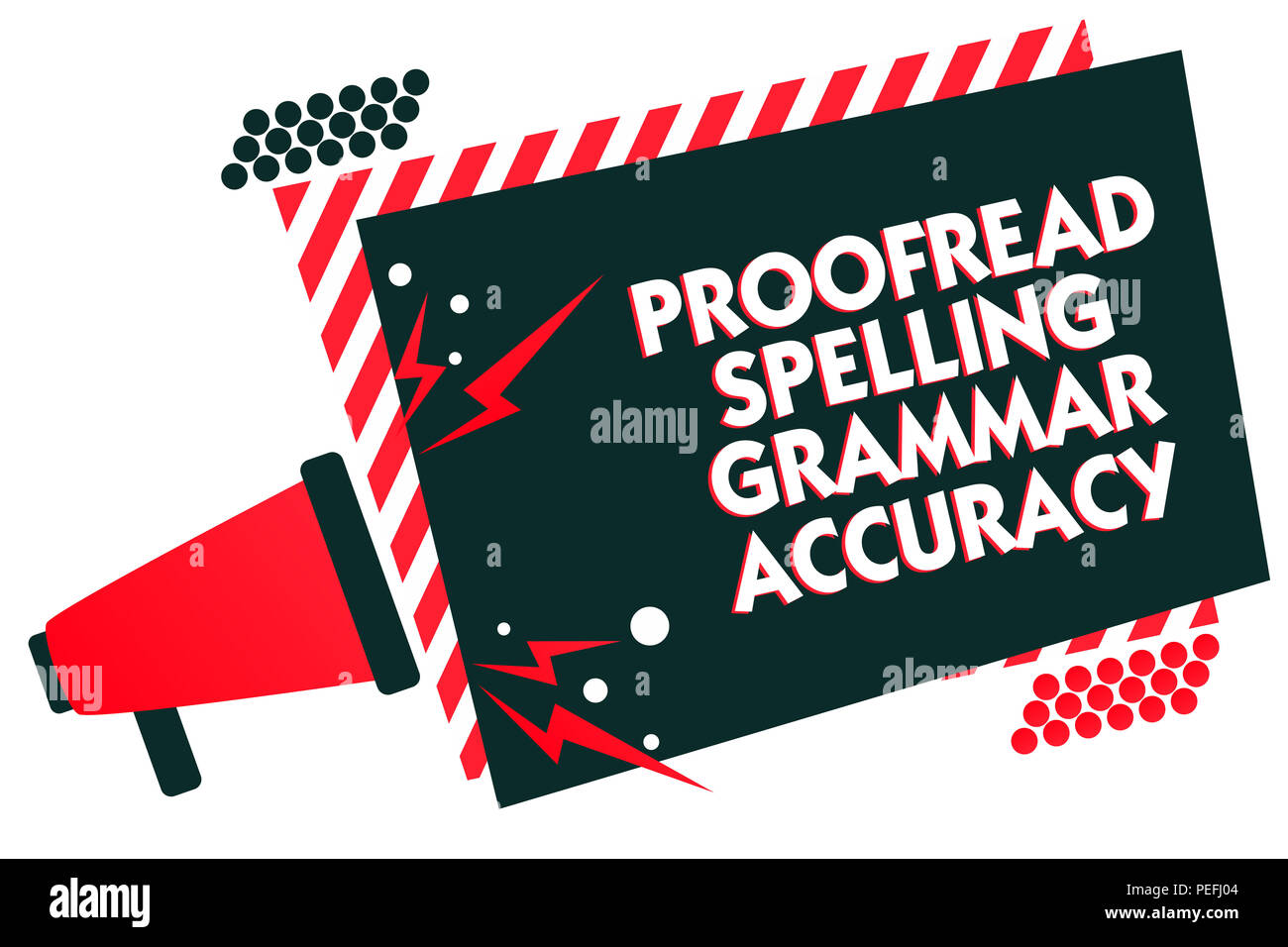 Handwriting text writing Proofread Spelling Grammar Accuracy. Concept meaning Grammatically ...