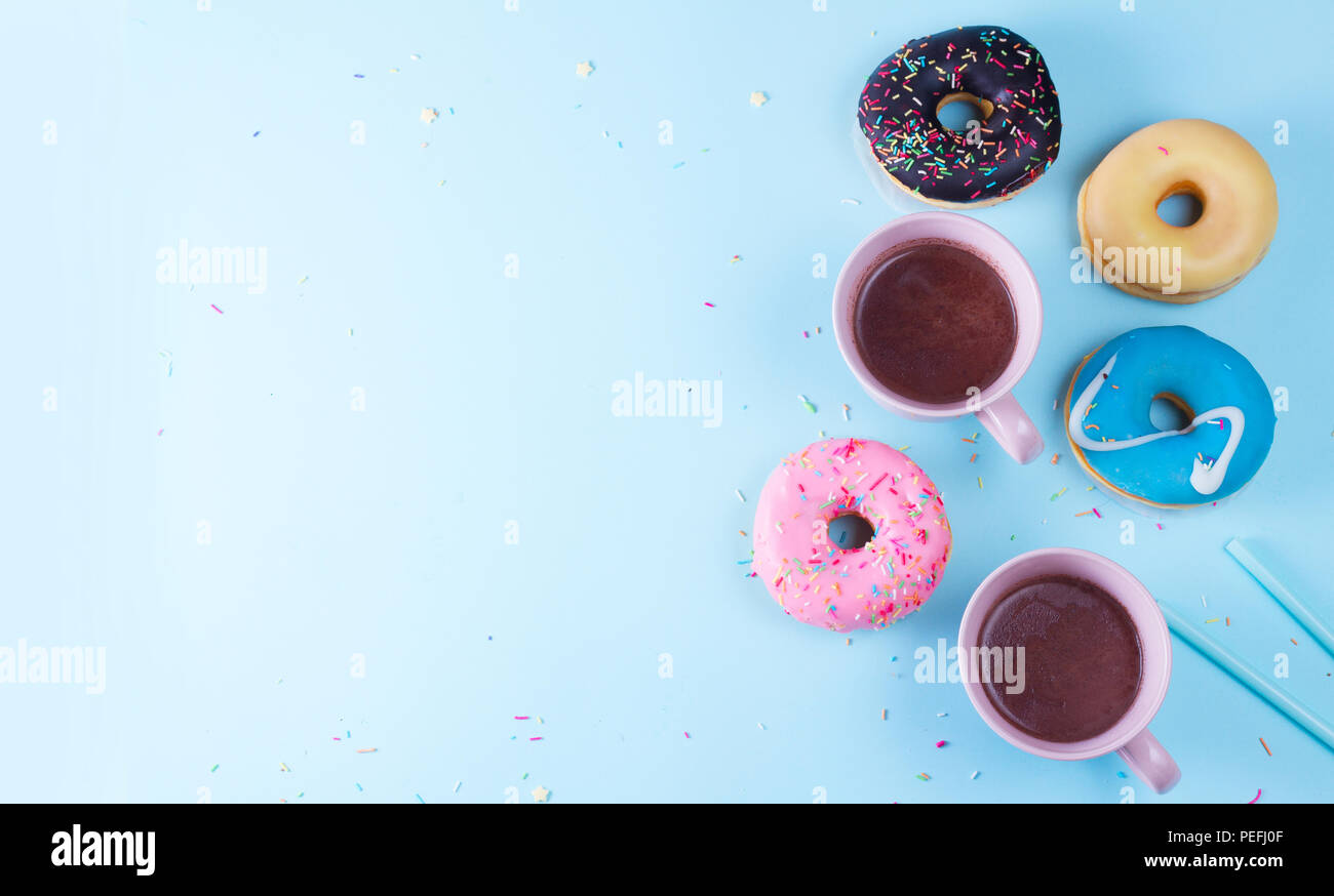 Flying sweet chocolate donut hi-res stock photography and images - Alamy