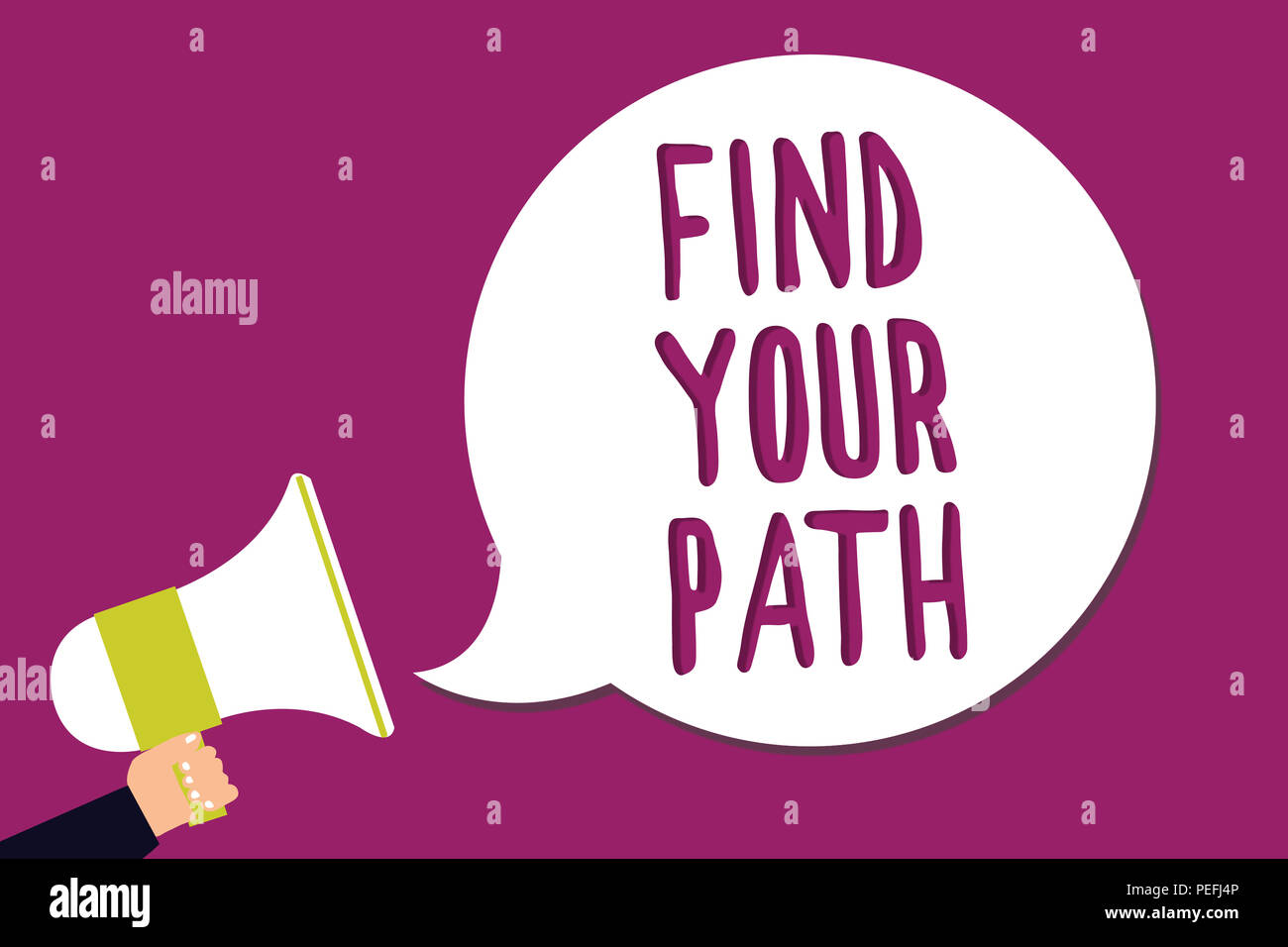 Word writing text Find Your Path. Business concept for Search for a way ...