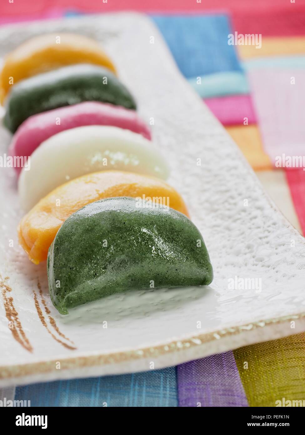 Korean food Songpyeon, half-moon-shaped rice cake Stock Photo - Alamy