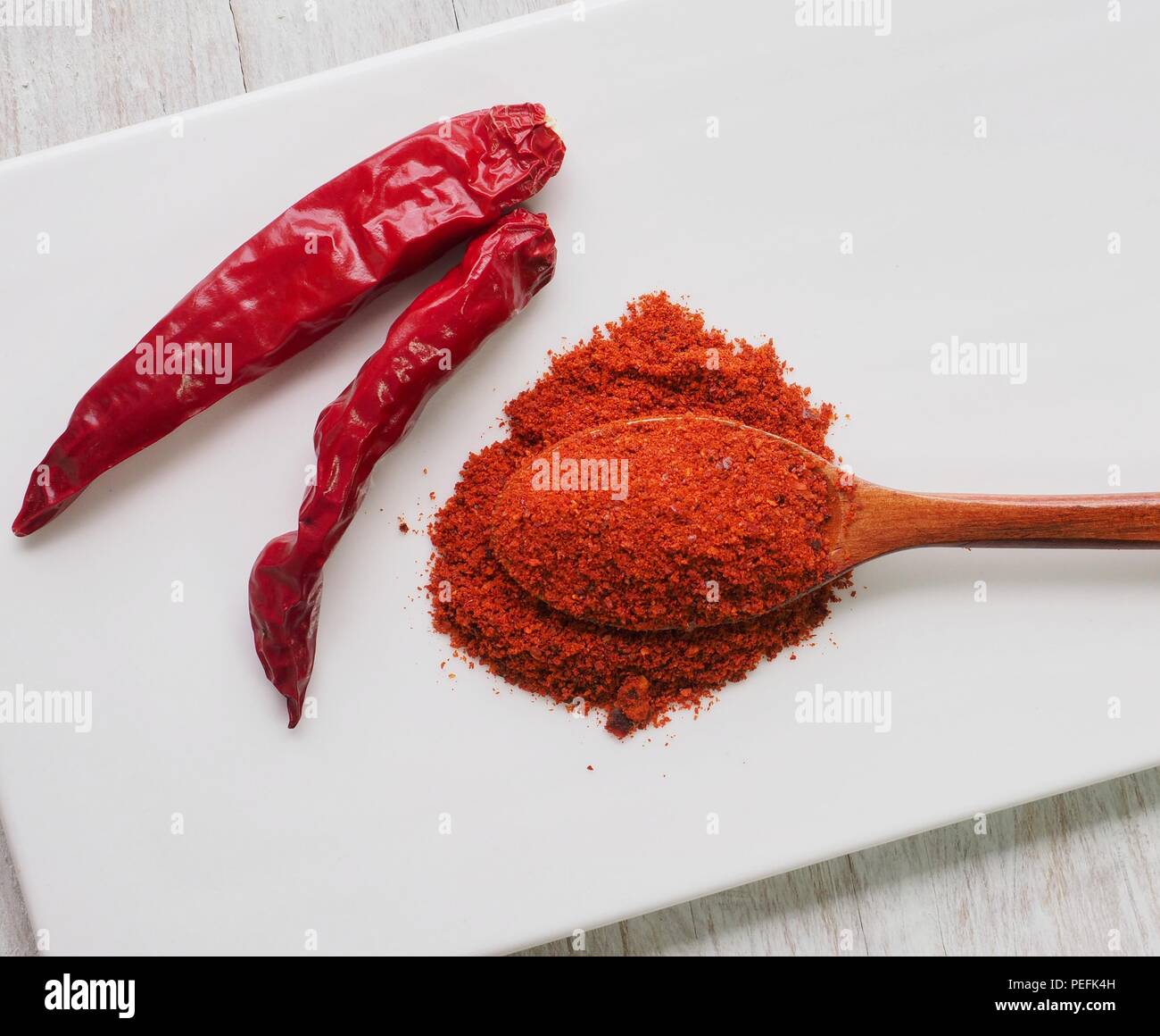 Korean red pepper powder Stock Photo - Alamy