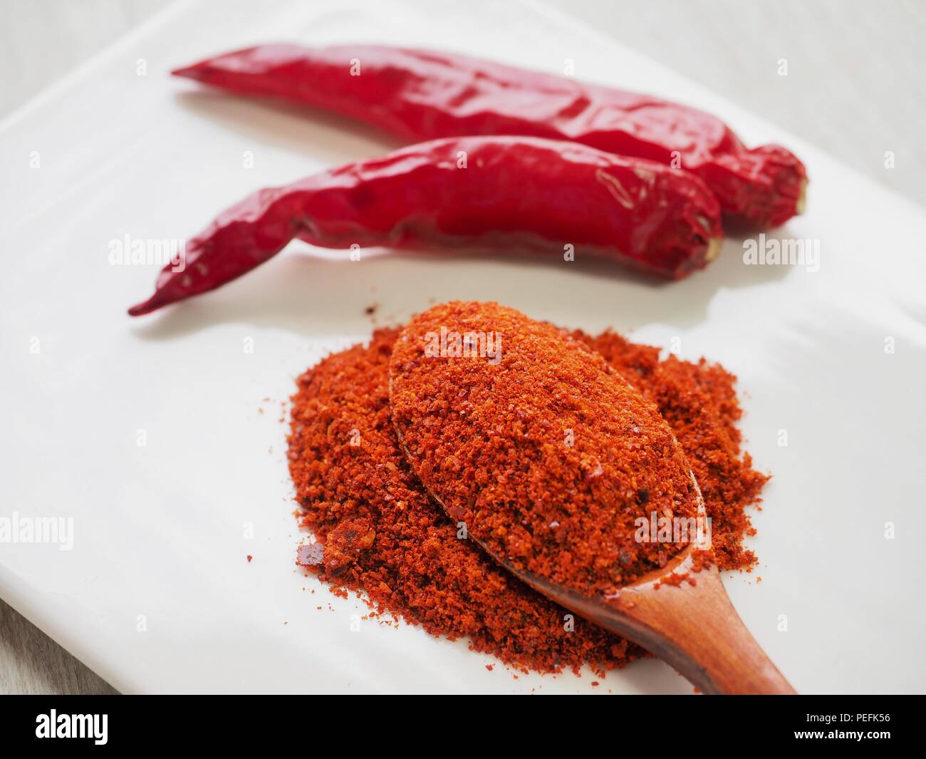 Korean red pepper powder Stock Photo - Alamy