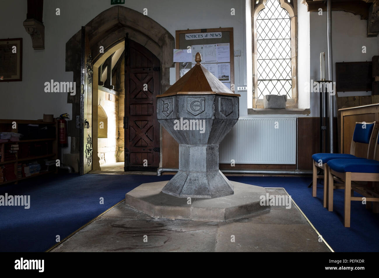 The Interior of Startforth Holy Trinity Church, Teesdale, County Durham ...