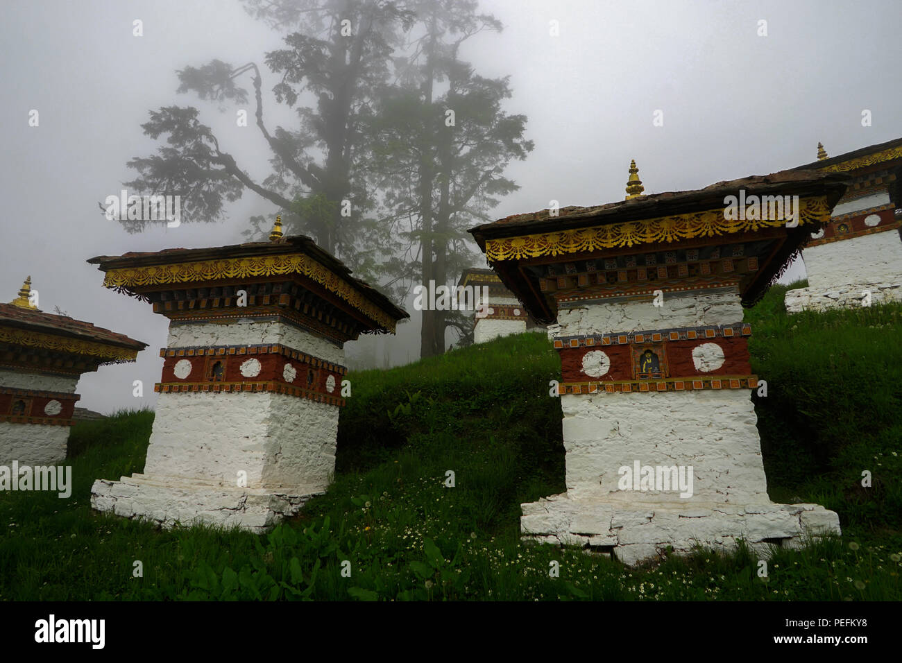 Photo taken in Bhutan and showing unique culture and reiligion Stock ...