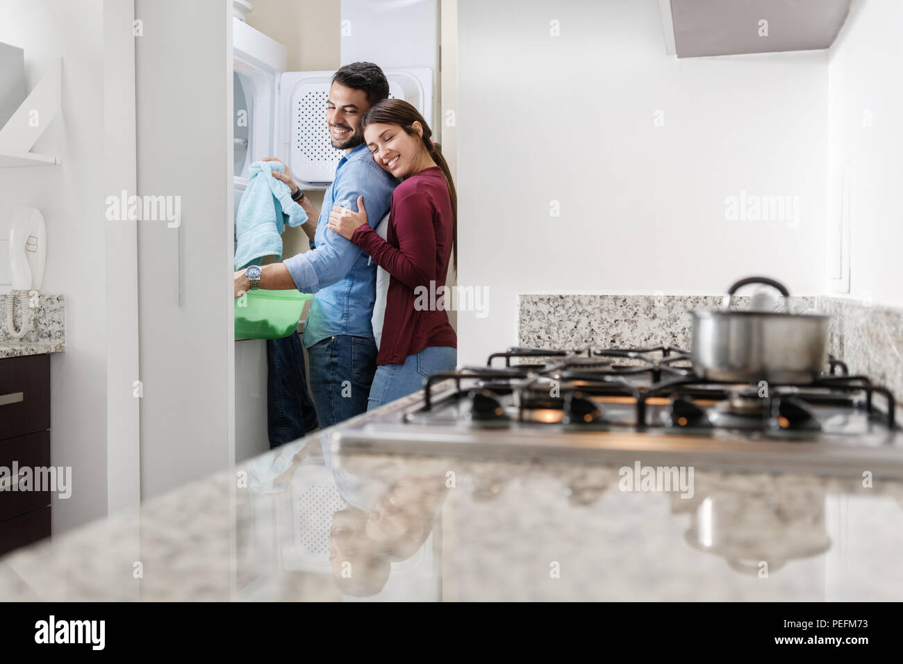 Husband doing housework hi-res stock photography and images - Alamy