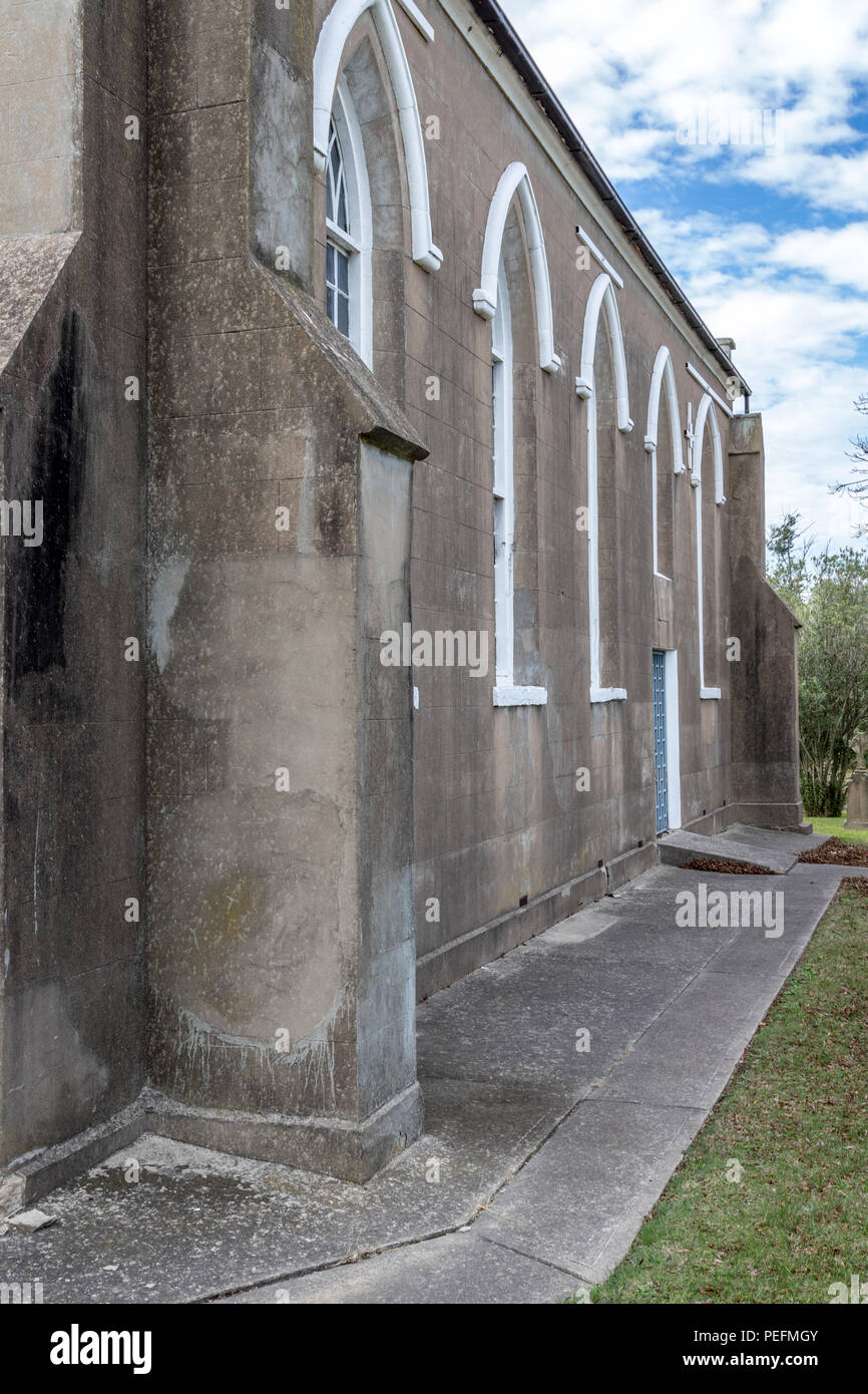 View of old stone country church Stock Photo - Alamy
