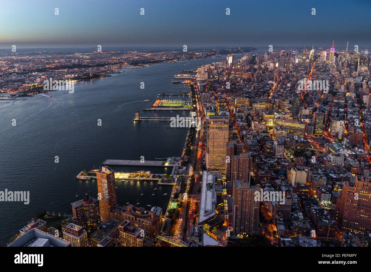 Photo taken in New York USA, August 2017: New York Skyline Cityview ...