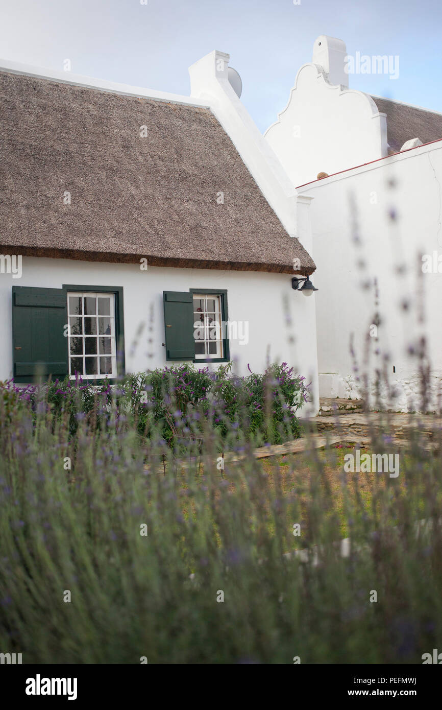 Cape Dutch style cottage in Tulbagh, South Africa Stock Photo - Alamy