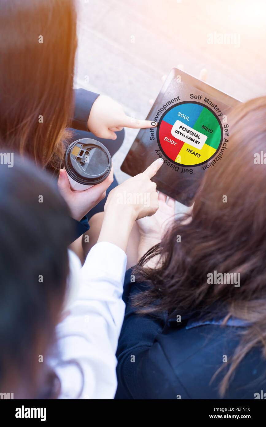 Personal development skill Concept. Chart with keywords for growth and ...