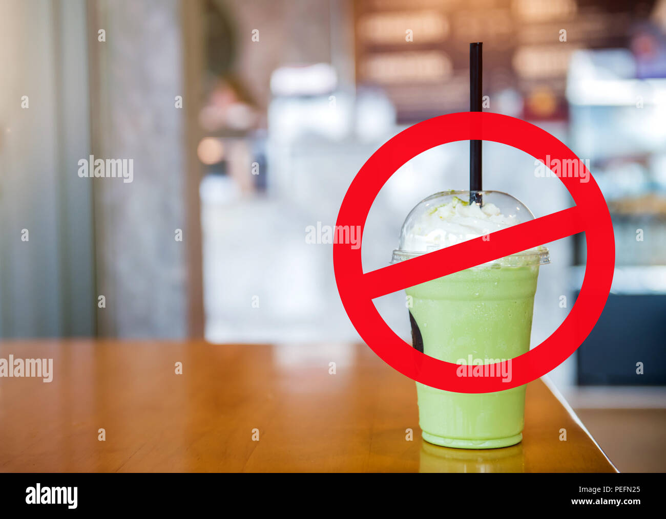 Say no plastic cup hi-res stock photography and images - Alamy