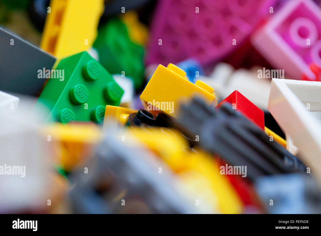 Lego blocks pieces bricks hi-res stock photography and images - Alamy