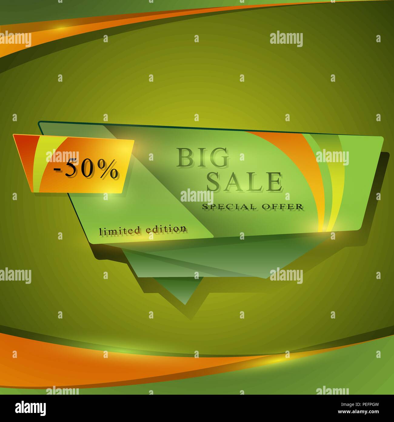 The logo with Mega sale message on the line vector illustration Stock ...