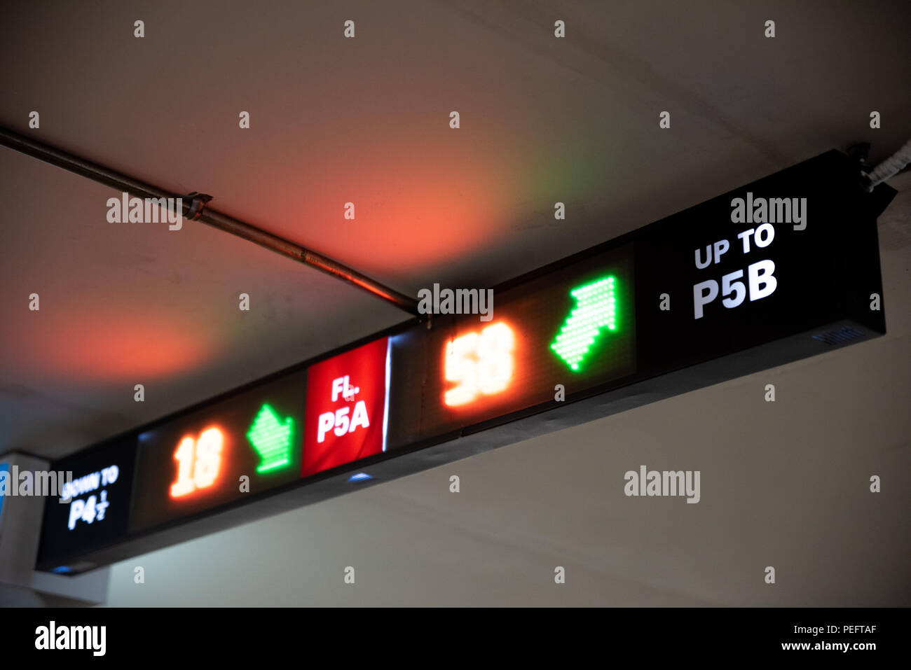 Direction sign arrow carpark hi-res stock photography and images - Alamy
