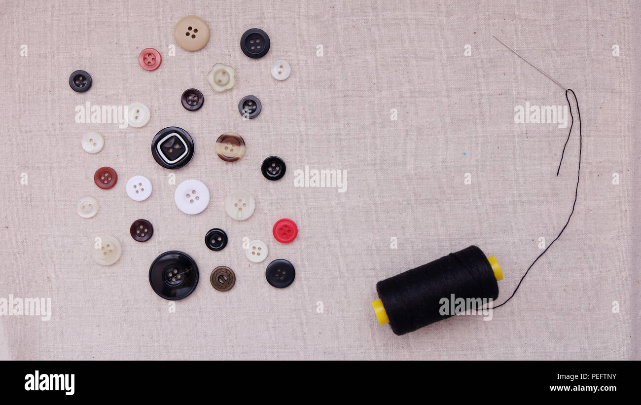 Thread assortment hi-res stock photography and images - Alamy