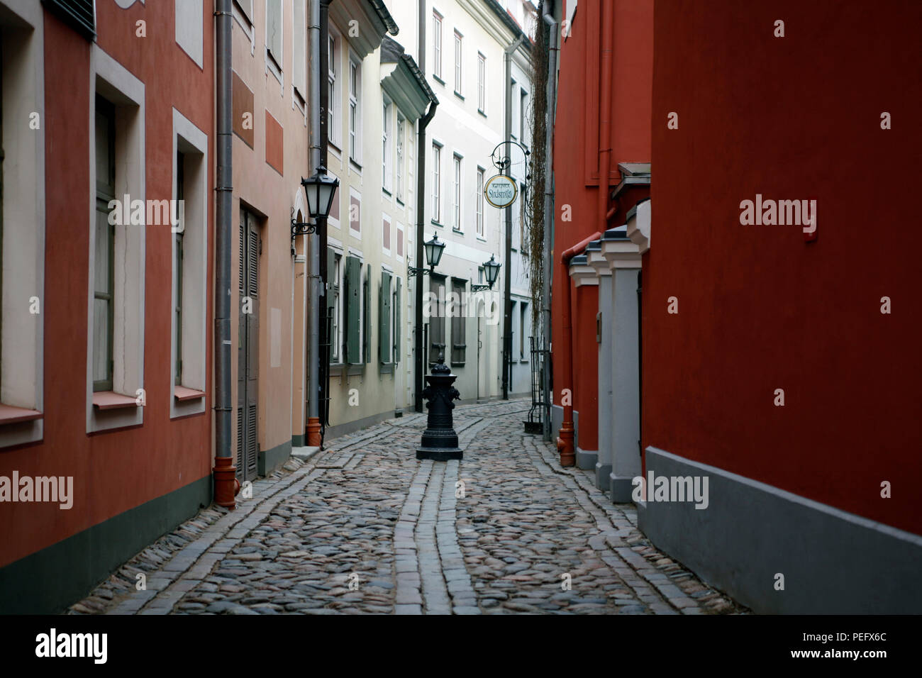 Backstreets of Riga Stock Photo - Alamy