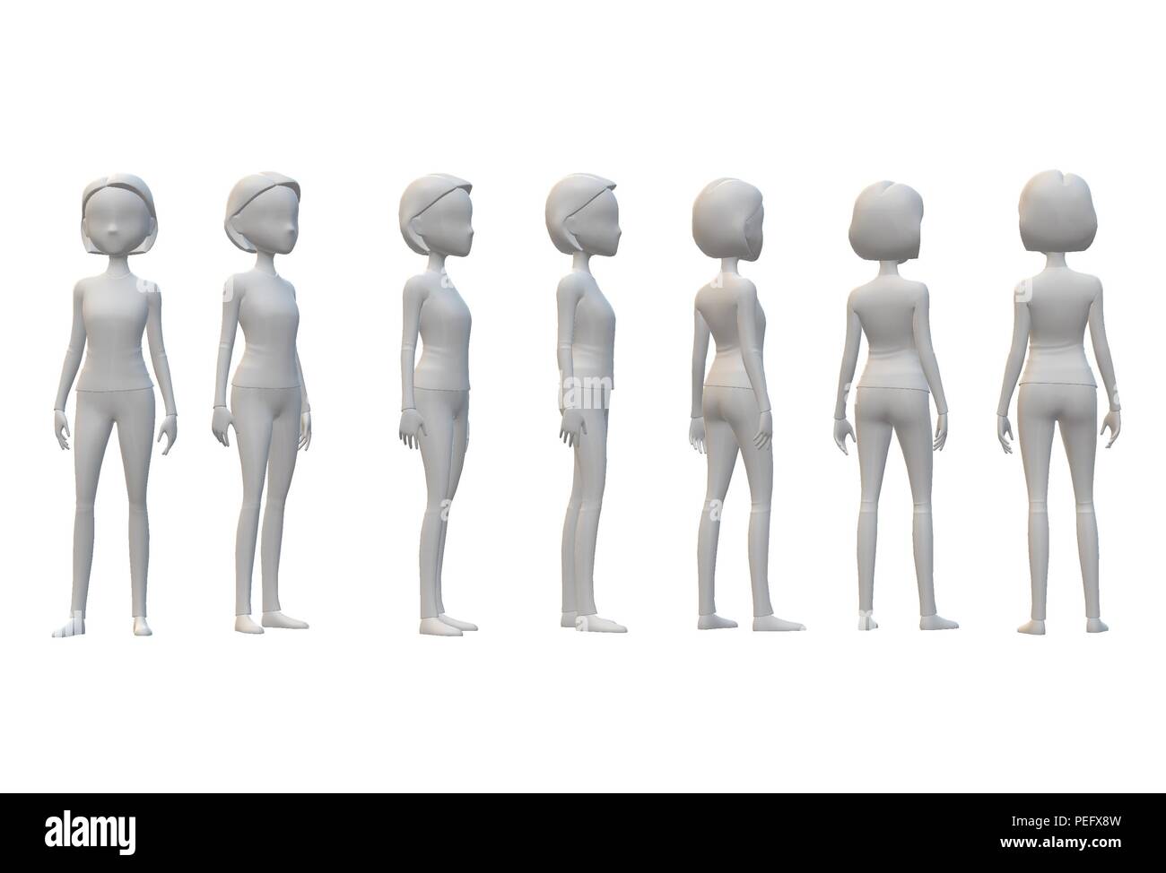 female 3d illustration Stock Photo - Alamy