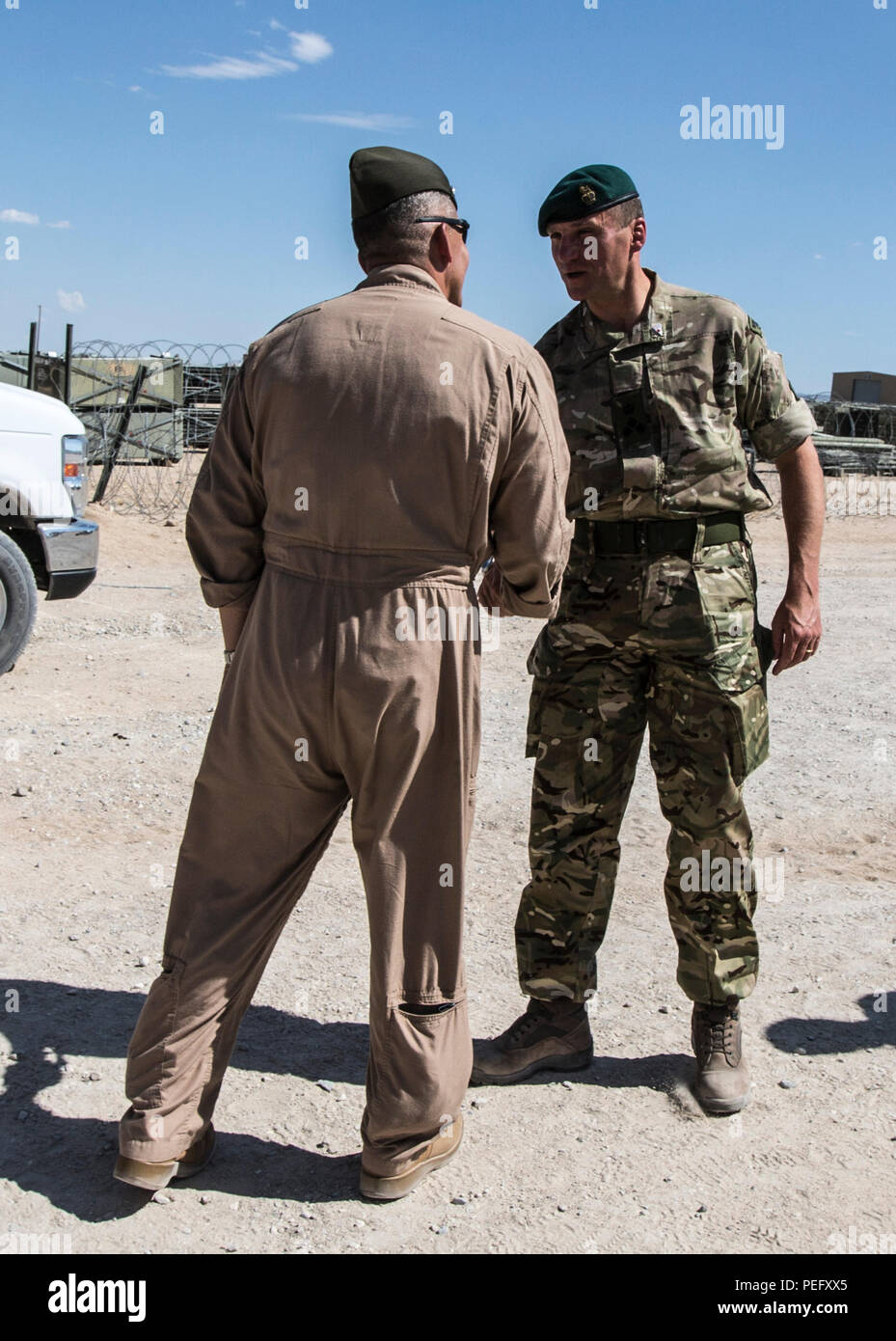 Brigadier Charlie Strickland (right), Royal Marines, Commander 3 ...