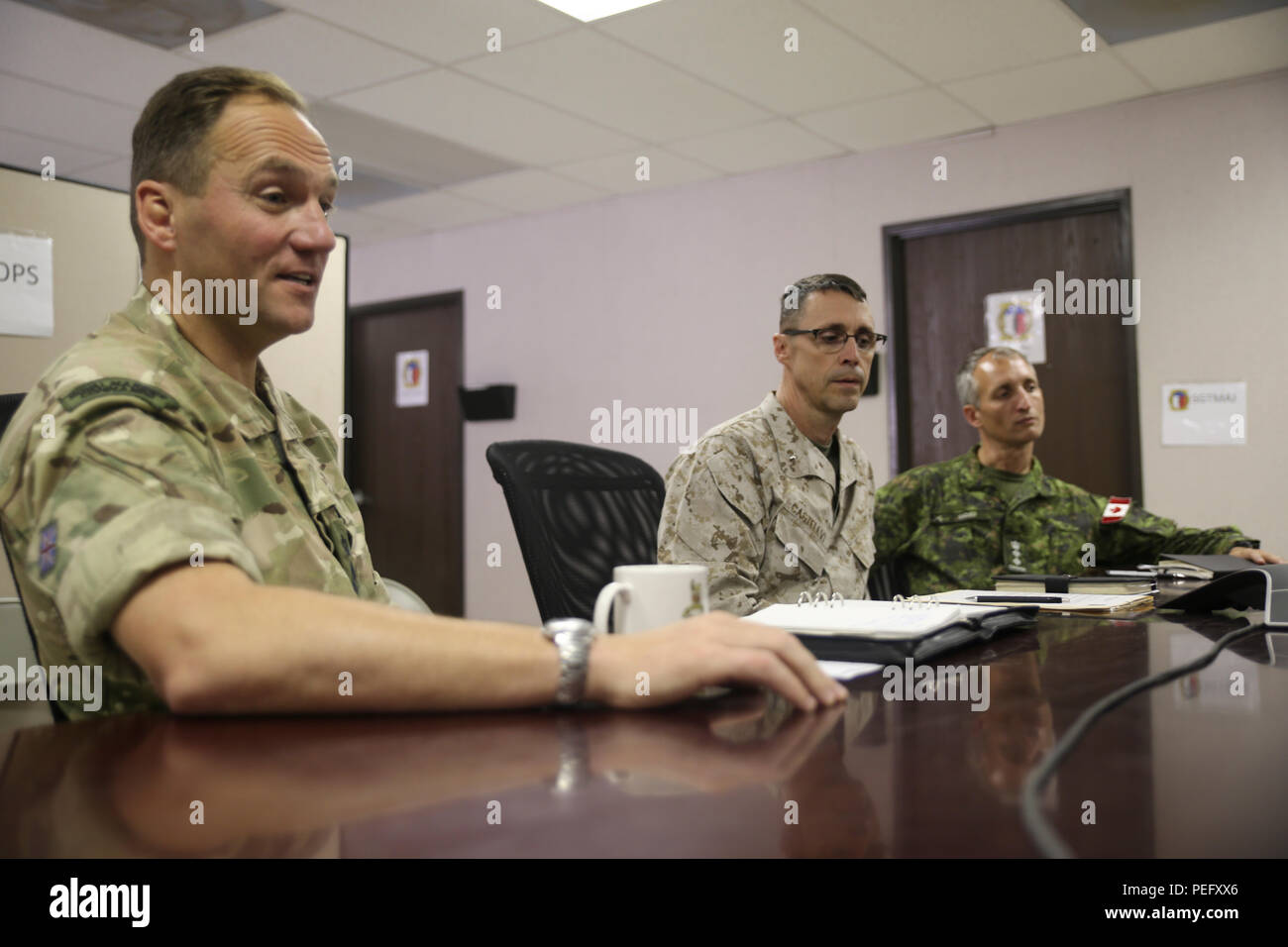 (From left to right) Brigadier Charles Strickland, Royal Marines ...