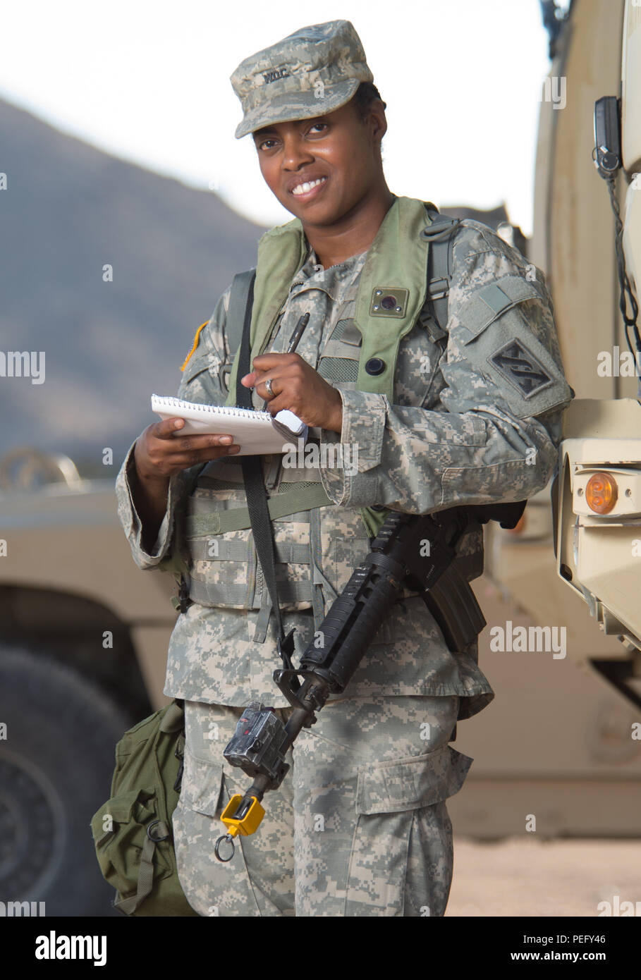 U.S. Army Reserve warrant officer candidate Sofia Olds, an automated ...