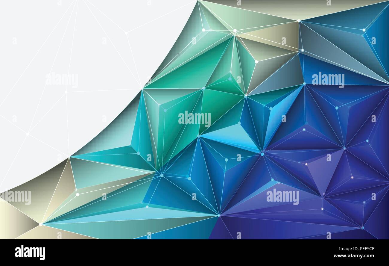 Vector 3D Illustration Geometric, Polygon, Line,Triangle pattern shape ...