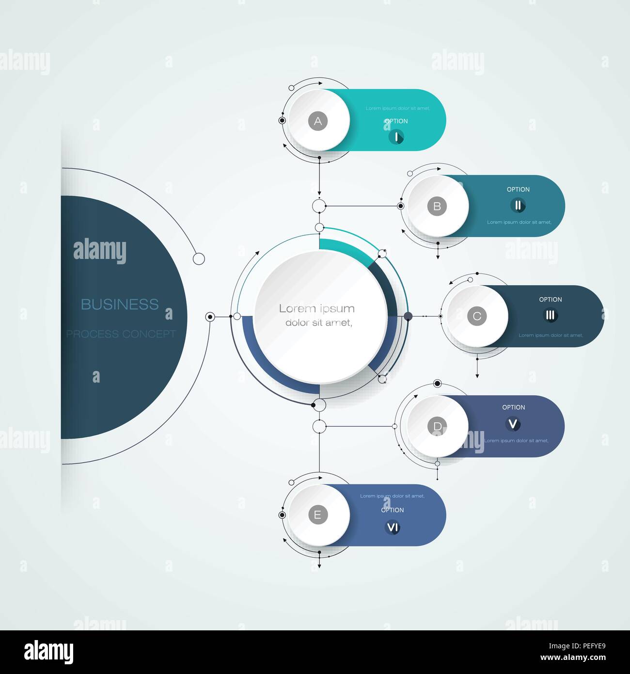 Vector illustration information with circle label background. Use for ...