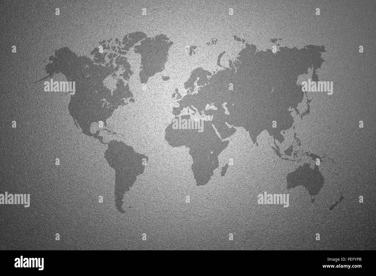 Window Texture Map World Map On Gray Frosted Glass Texture As