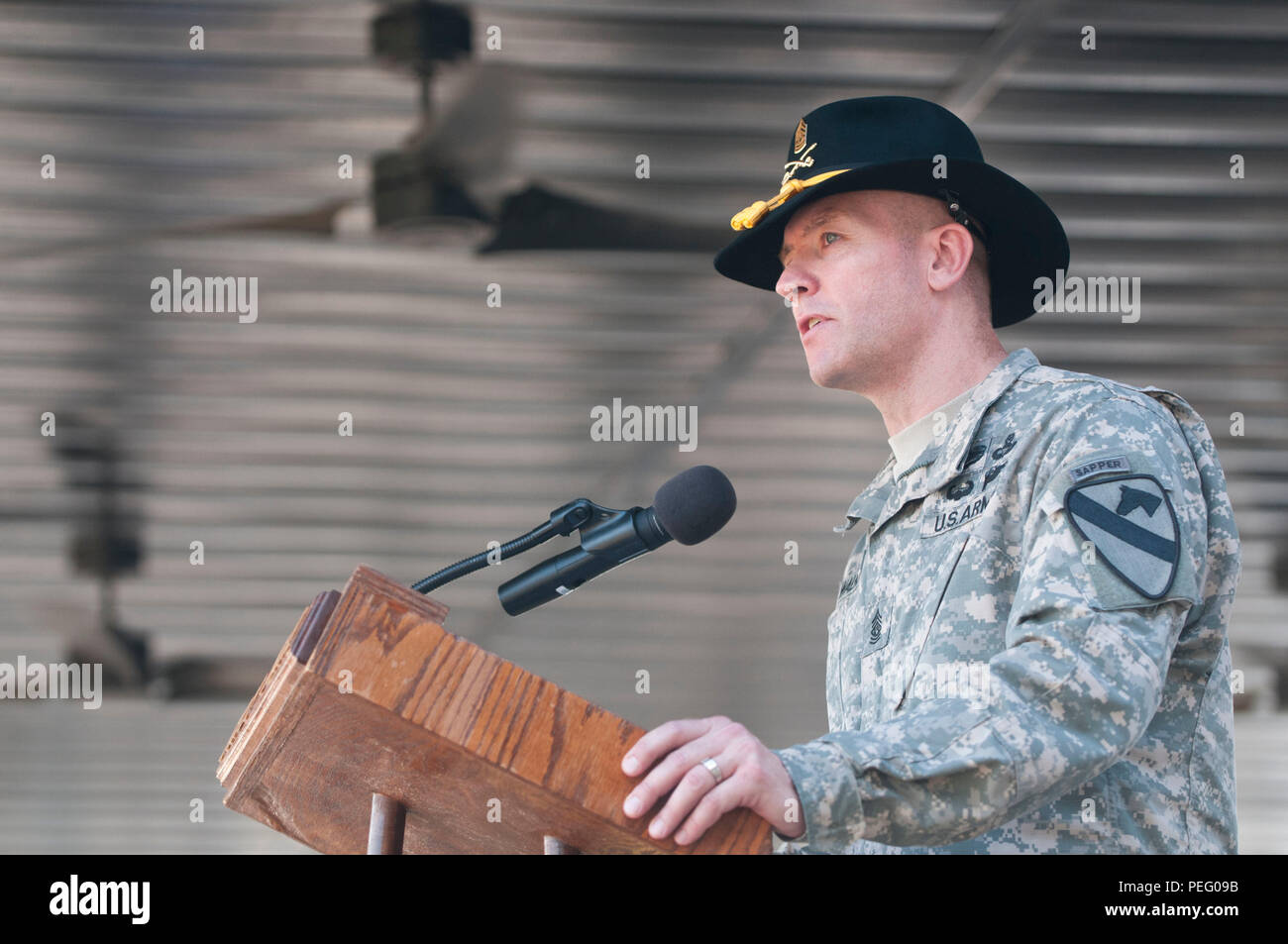 Command Sgt. Maj. Trevor Walker, senior enlisted advisor of the 3rd ...