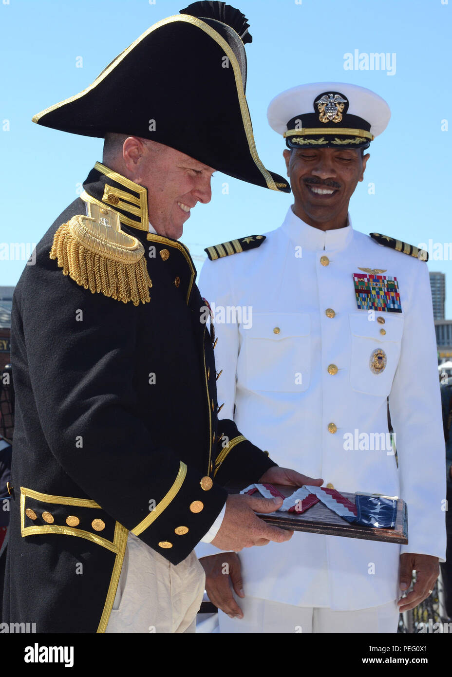 The 73rd commanding officer of uss constitution hi-res stock ...