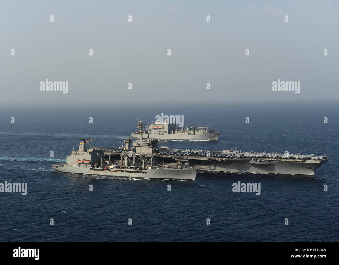 150812-N-FI568-051 ARABIAN GULF (Aug. 12, 2015) - The aircraft carrier ...