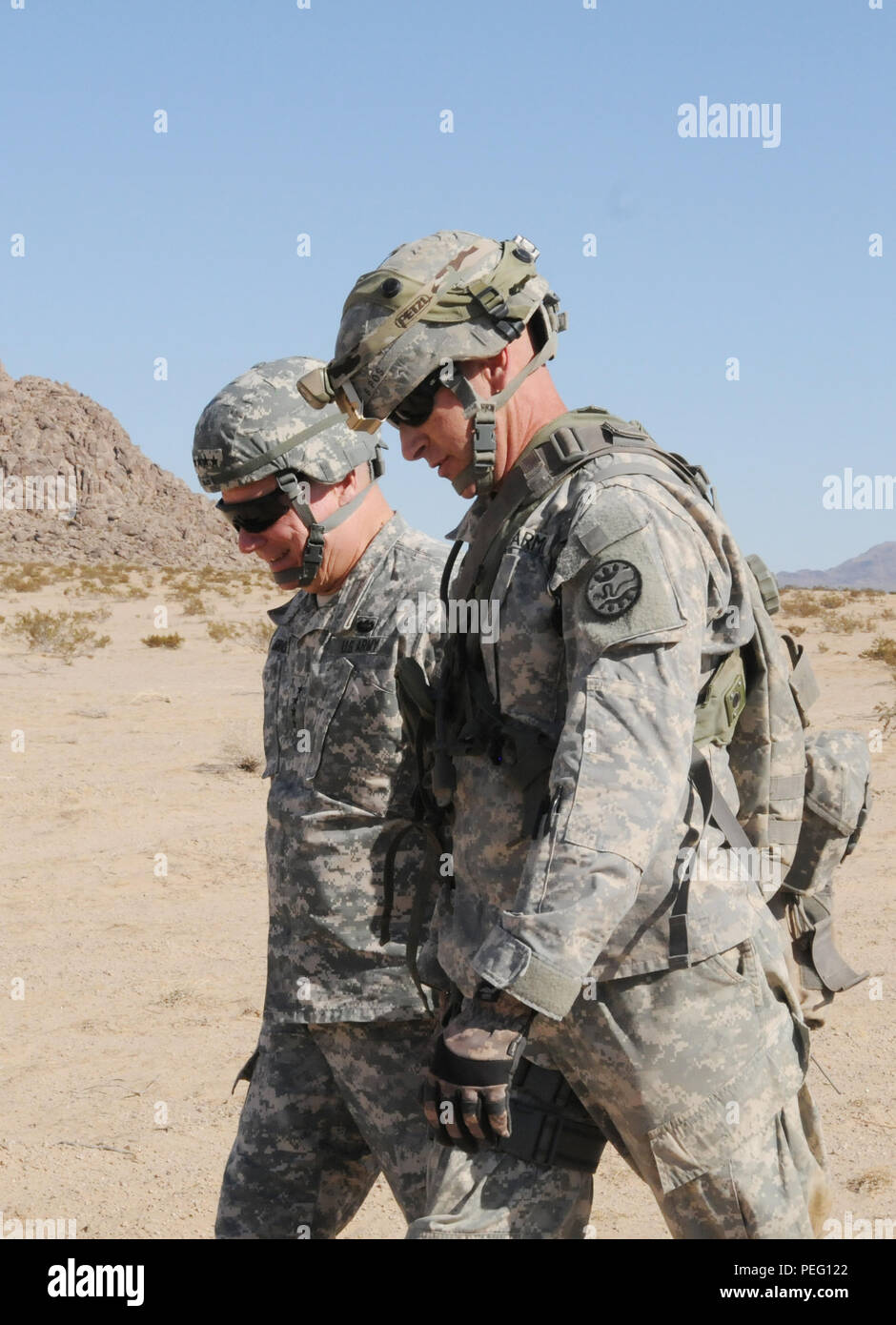 Gen. Frank J. Grass (left), chief of the National Guard Bureau ...