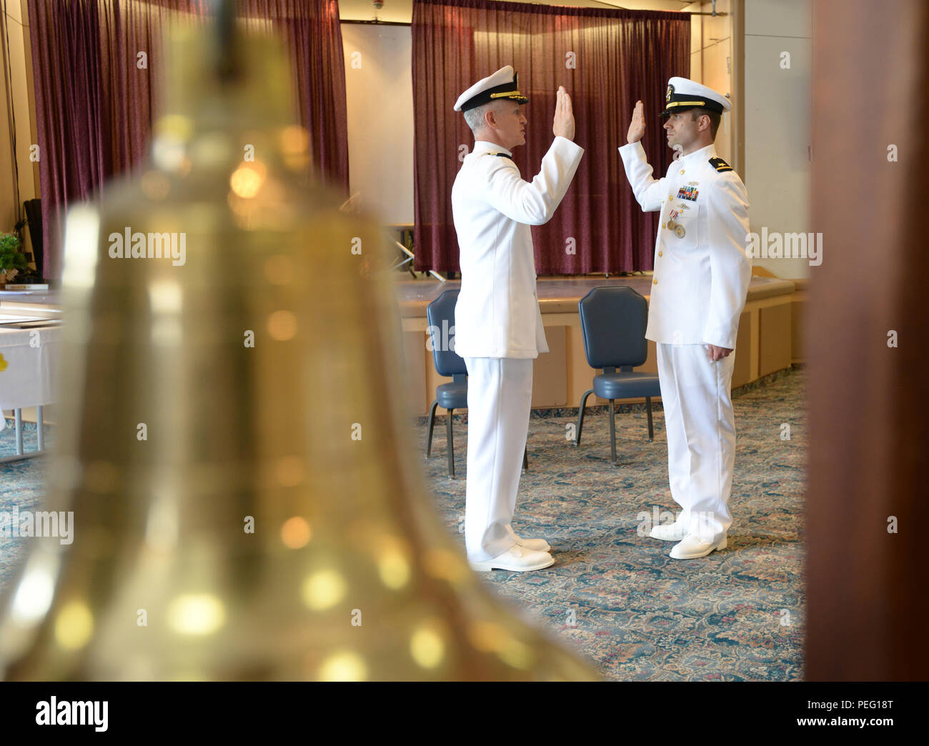 A commissioning ceremony is held for U.S. Navy Chief Petty Officer ...