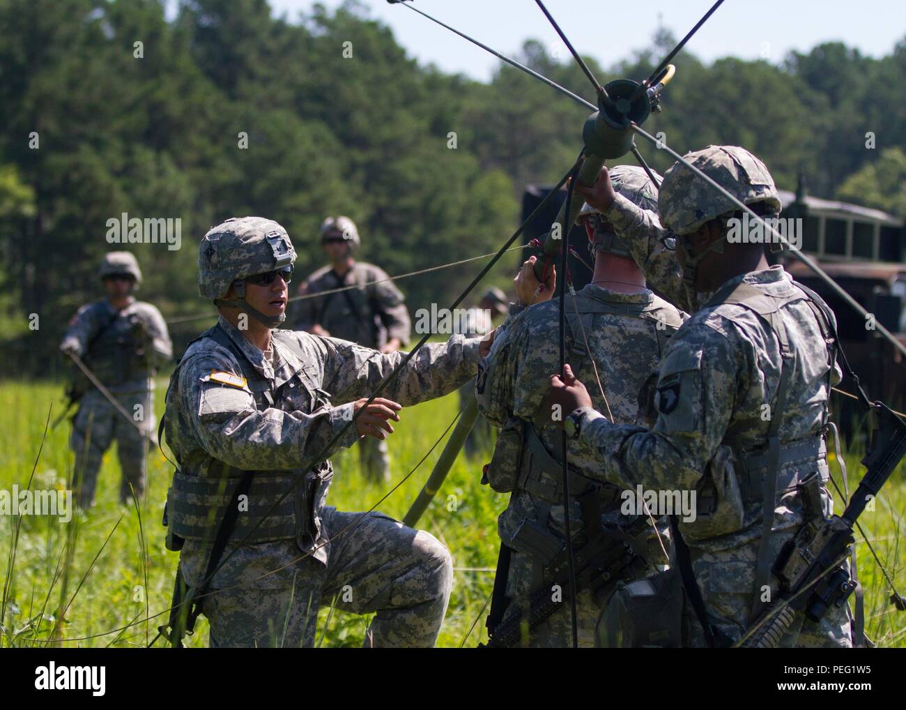 Spc. Timothy Cruz, communications specialist, 58th Signal Company ...