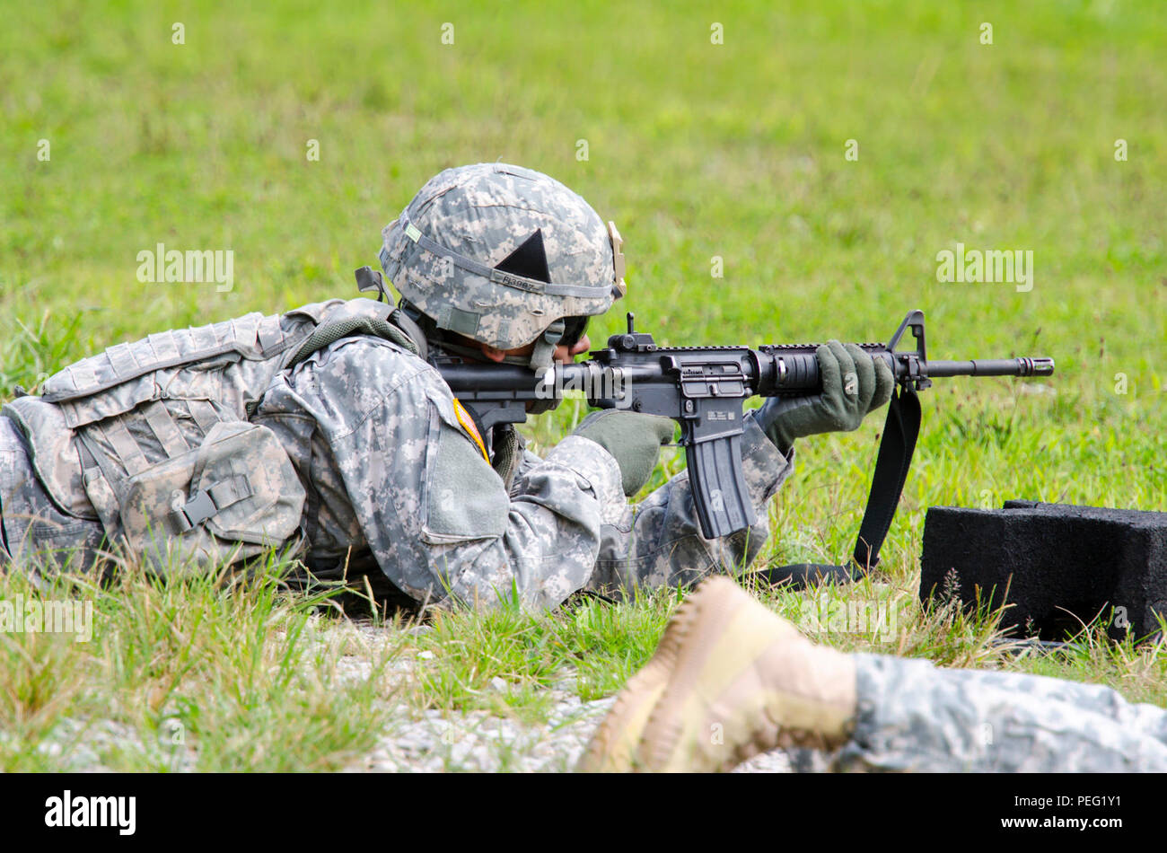 Spc. Triston Figueroa, a Soldier with Headquarters and Headquarters ...
