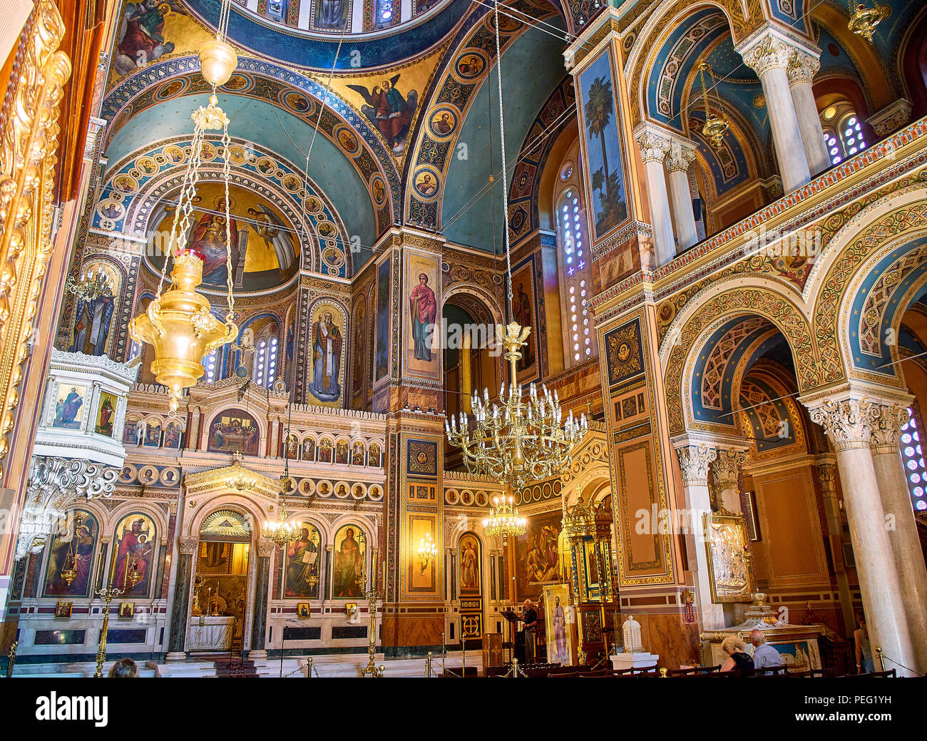 Metropolitan Cathedral of the Annunciation, Mitropoli. Metropoleos ...