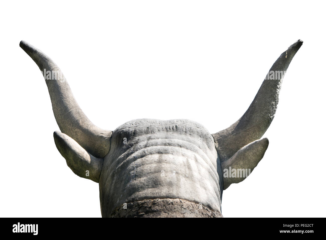 Ancient statue of Bull in baths of Diocletian (Thermae Diocletiani) in ...