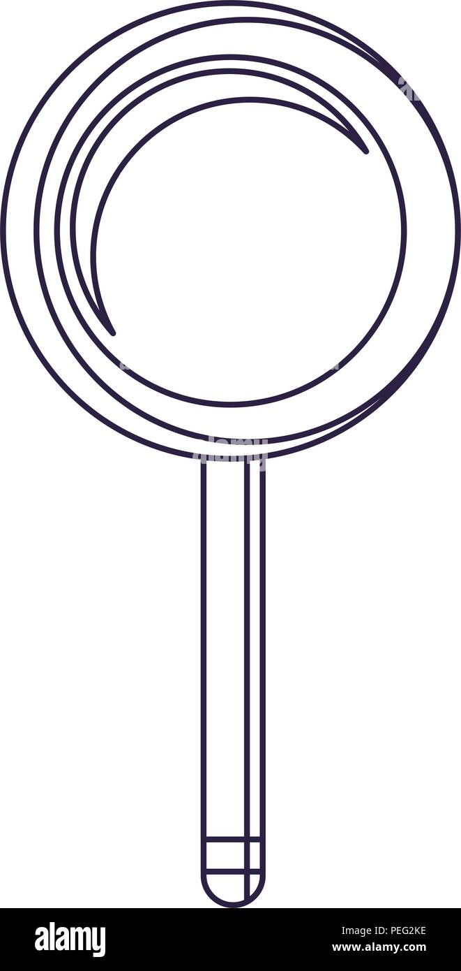 magnifying glass icon over white background, vector illustration Stock ...