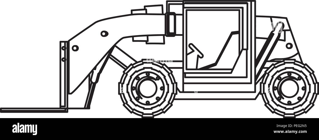 construction truck icon over white background, vector illustration ...