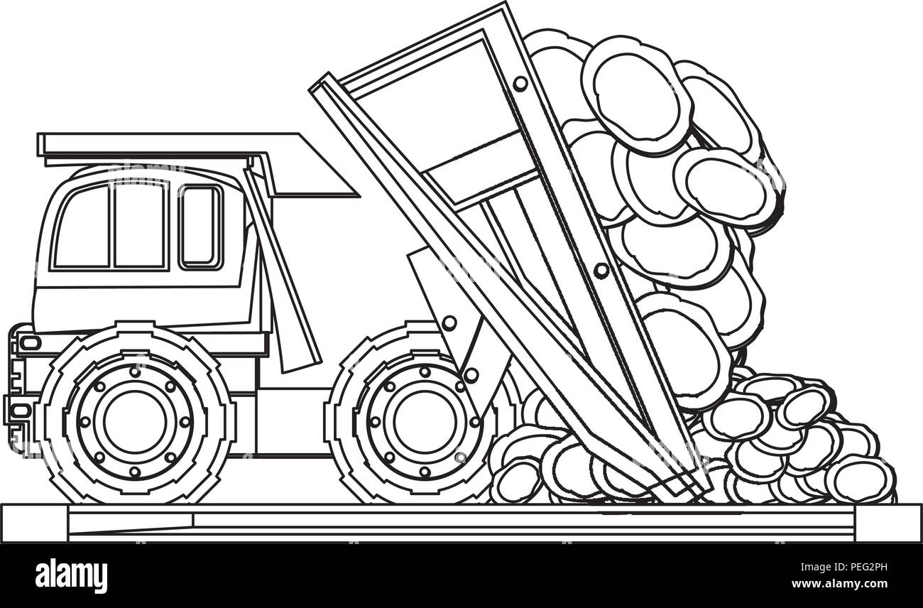 Unloading Truck Stock Vector Images - Alamy