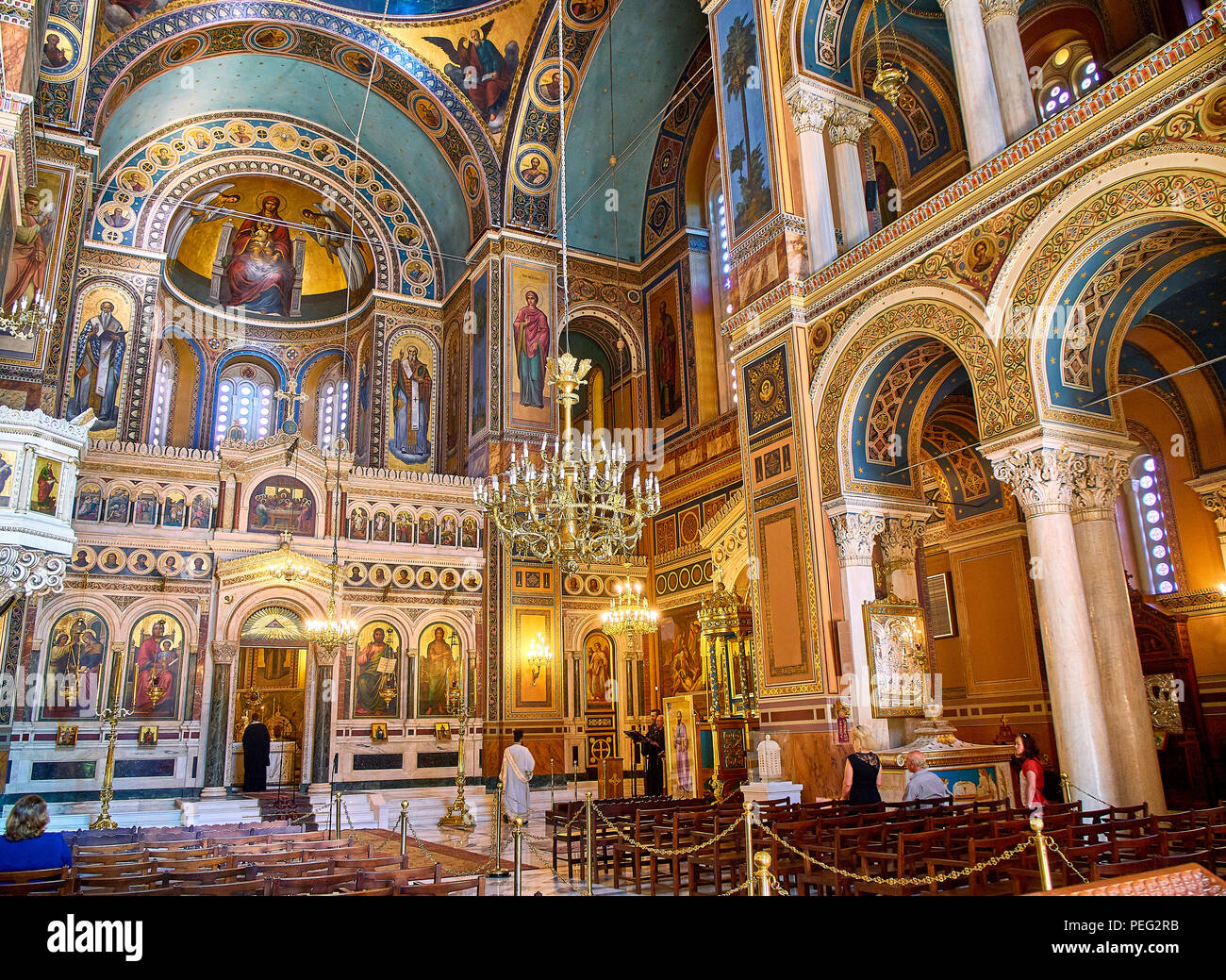 Metropolitan Cathedral of the Annunciation, Mitropoli. Metropoleos ...