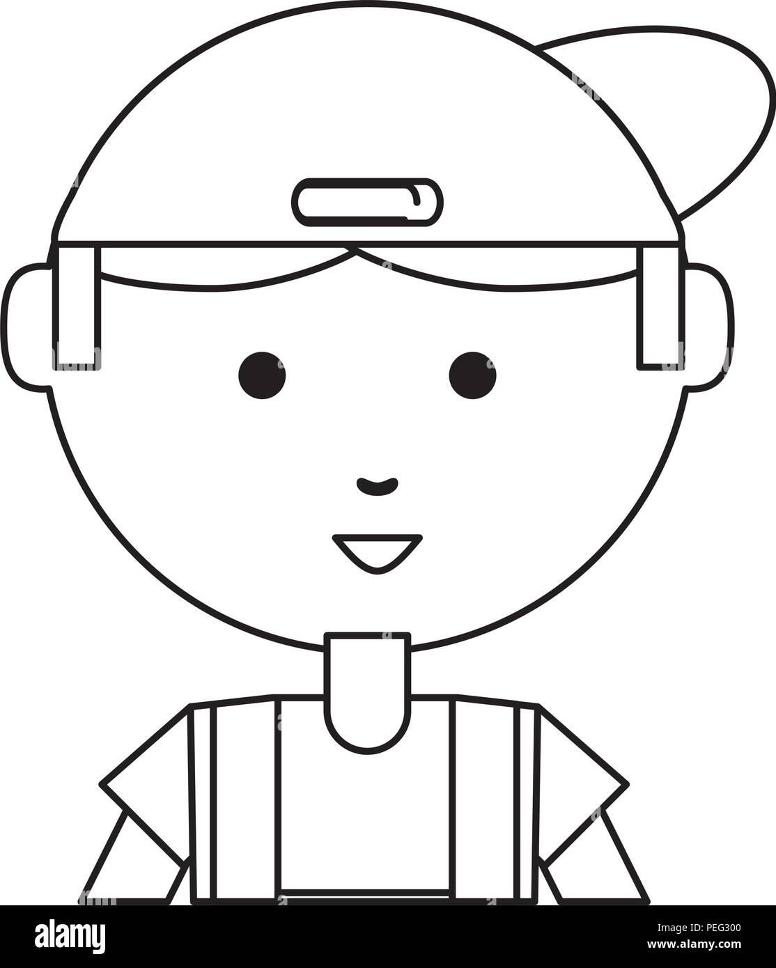 cartoon repair man icon over white background, vector illustration ...