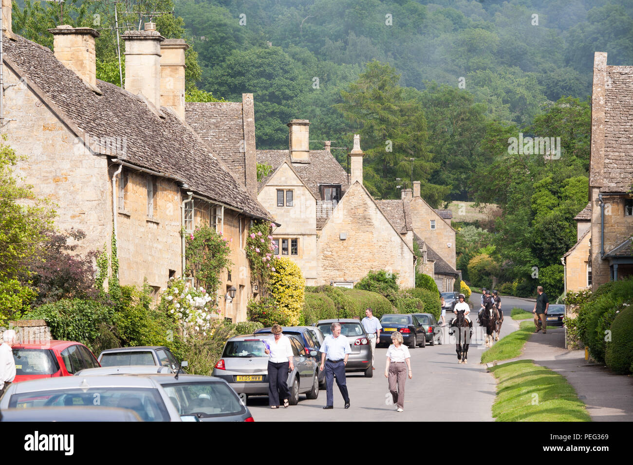 Horse riding, in pretty Stanton,Cotswold,Cotswolds,Cotswold Way,hiking ...