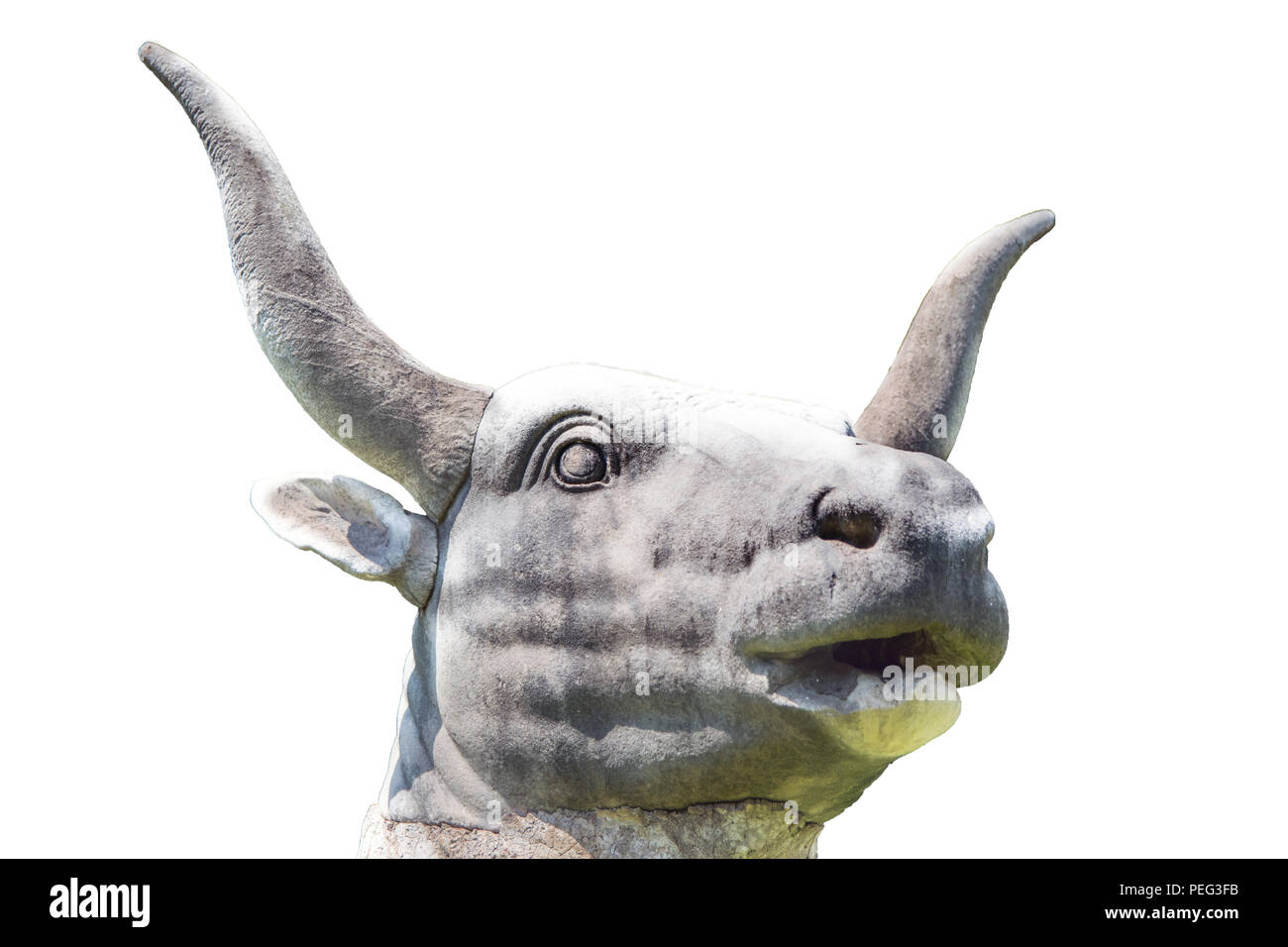 Ancient statue of Bull in baths of Diocletian (Thermae Diocletiani) in ...