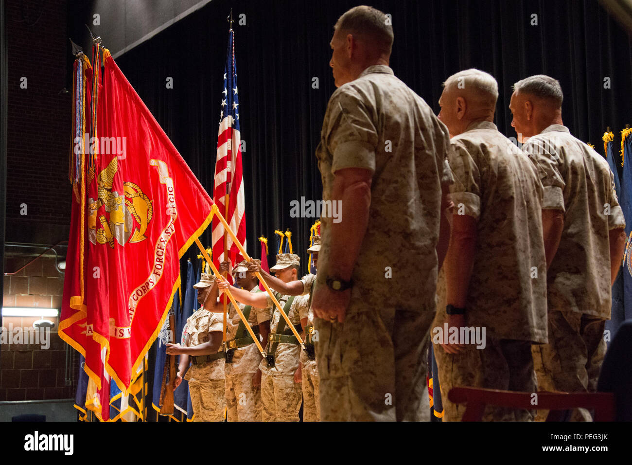 Commandant of the Marine Corps, Gen. Joseph F. Dunford, Jr., right, Lt ...