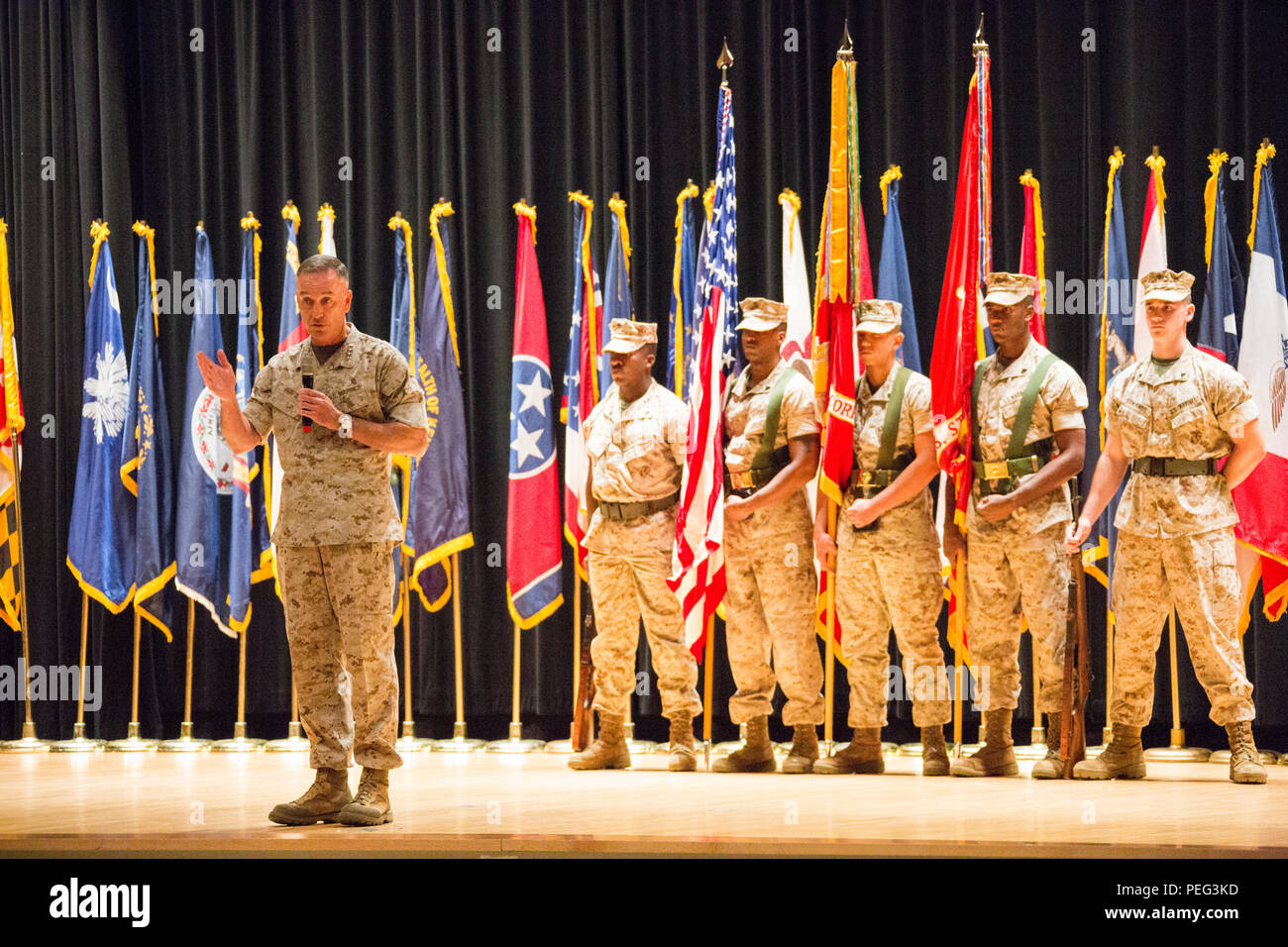 Commandant of the Marine Corps, Gen. Joseph F. Dunford, Jr., speaks ...