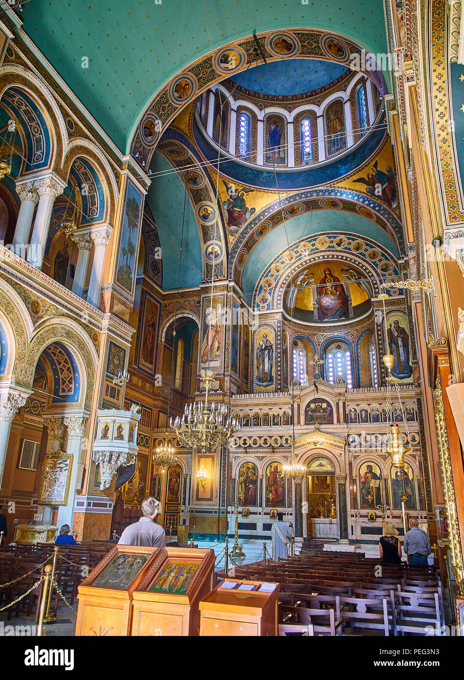 Metropolitan Cathedral of the Annunciation, Mitropoli. Metropoleos ...