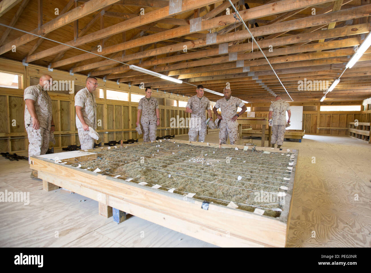 U.S. Marine Corps Brig. Gen. Terry V. Williams, right, the Commanding ...